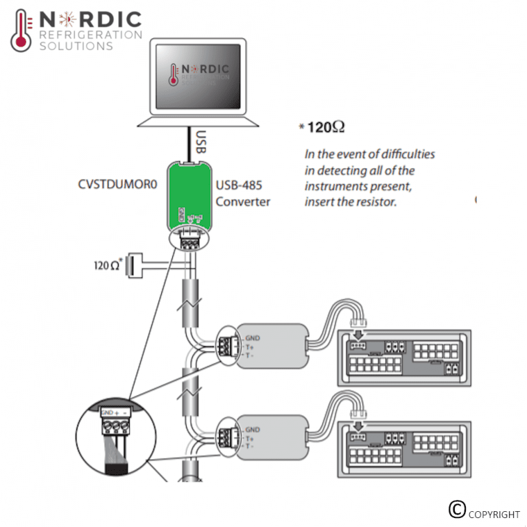 Carel CVSTDUMOR0 converter USB-RS485