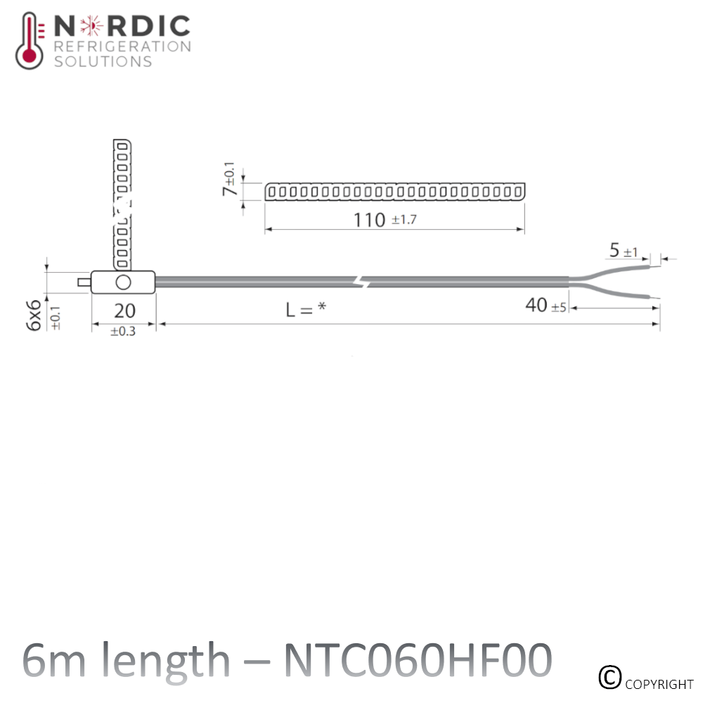 Carel NTC015HF01 Strap-on sensor